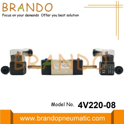 1/4'' PT 4V220-08 Electrical Pneumatic Valve AC220V AC110V China Manufacturers Suppliers Factory ...